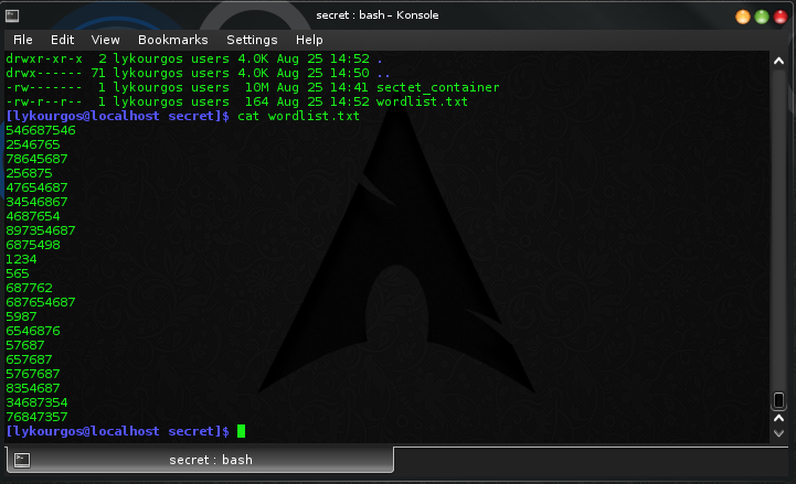 Cracking truecrypt containers with truecrack - Anarxus